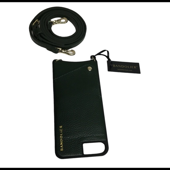 Bandolier | Accessories | Bandolier Crossbody Black And Green And Gold Iphone 678 With Lanyard ...
